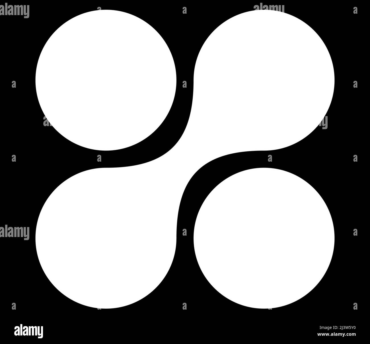 Metaball Connected Dots Circles Pattern Texture Element Stock
