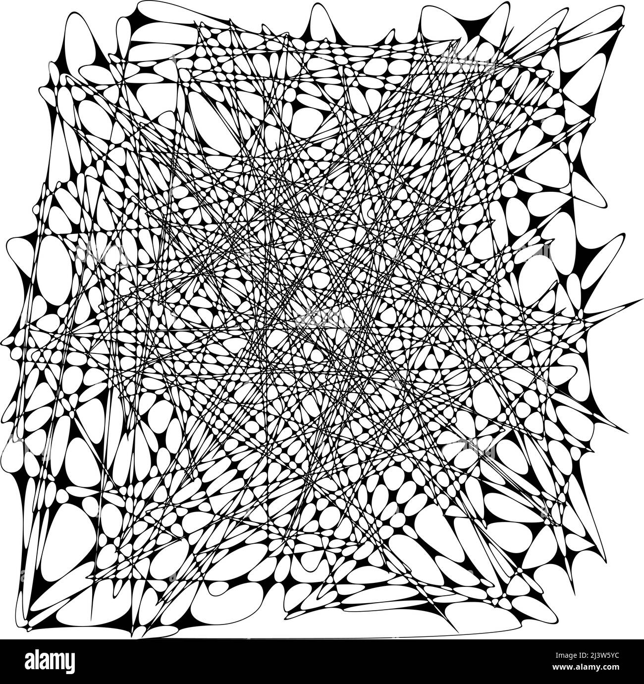 Wavy, waving, billowy, squiggle and squiggly line. Irregular random ...