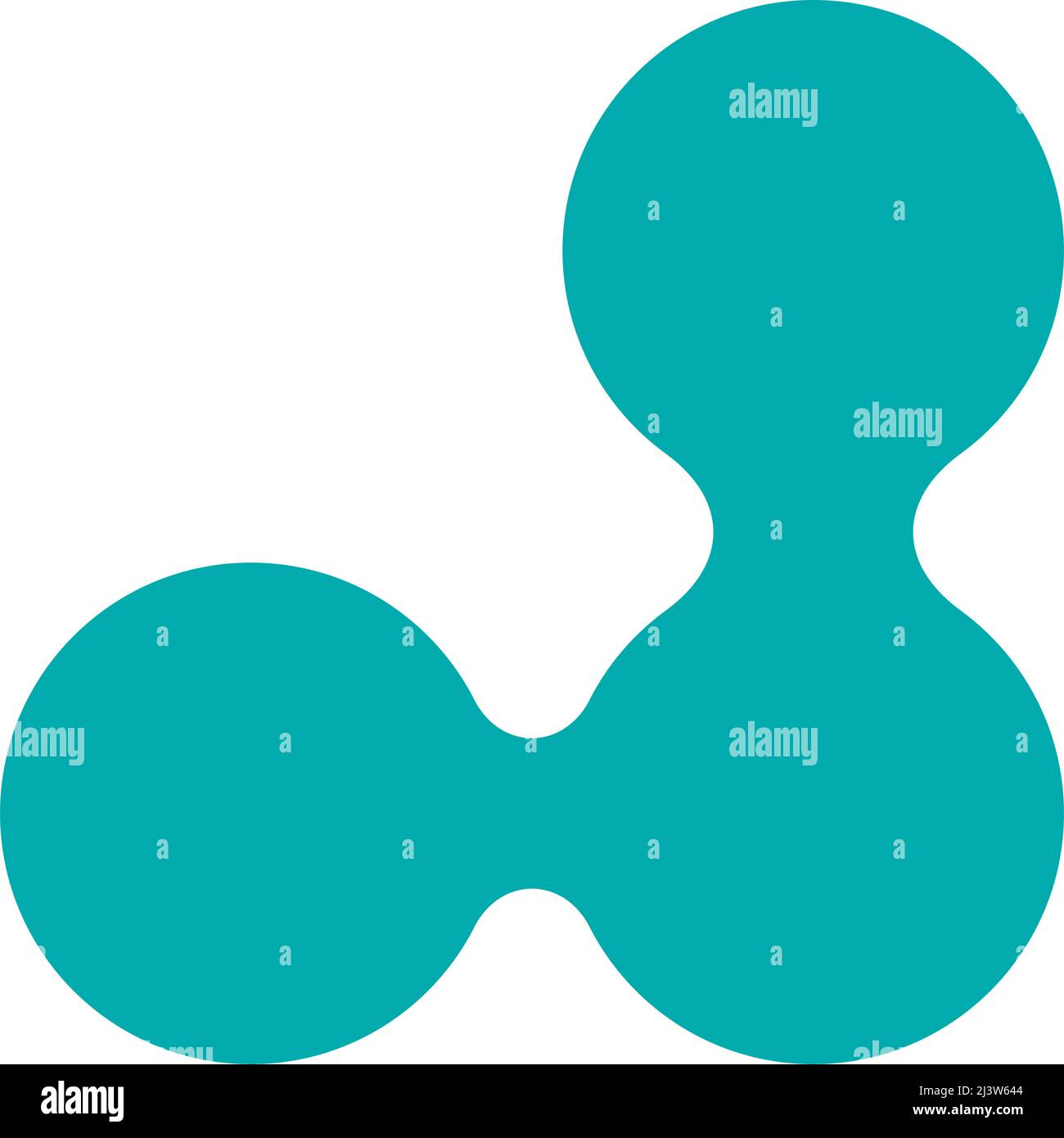 Metaball, connected dots, circles pattern, texture element. Stock vector illustration, clip-art ...