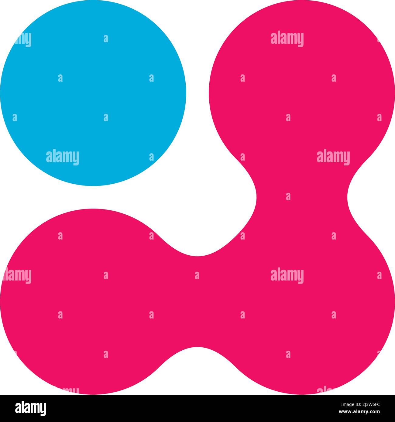 Metaball Connected Dots Circles Pattern Texture Element Stock