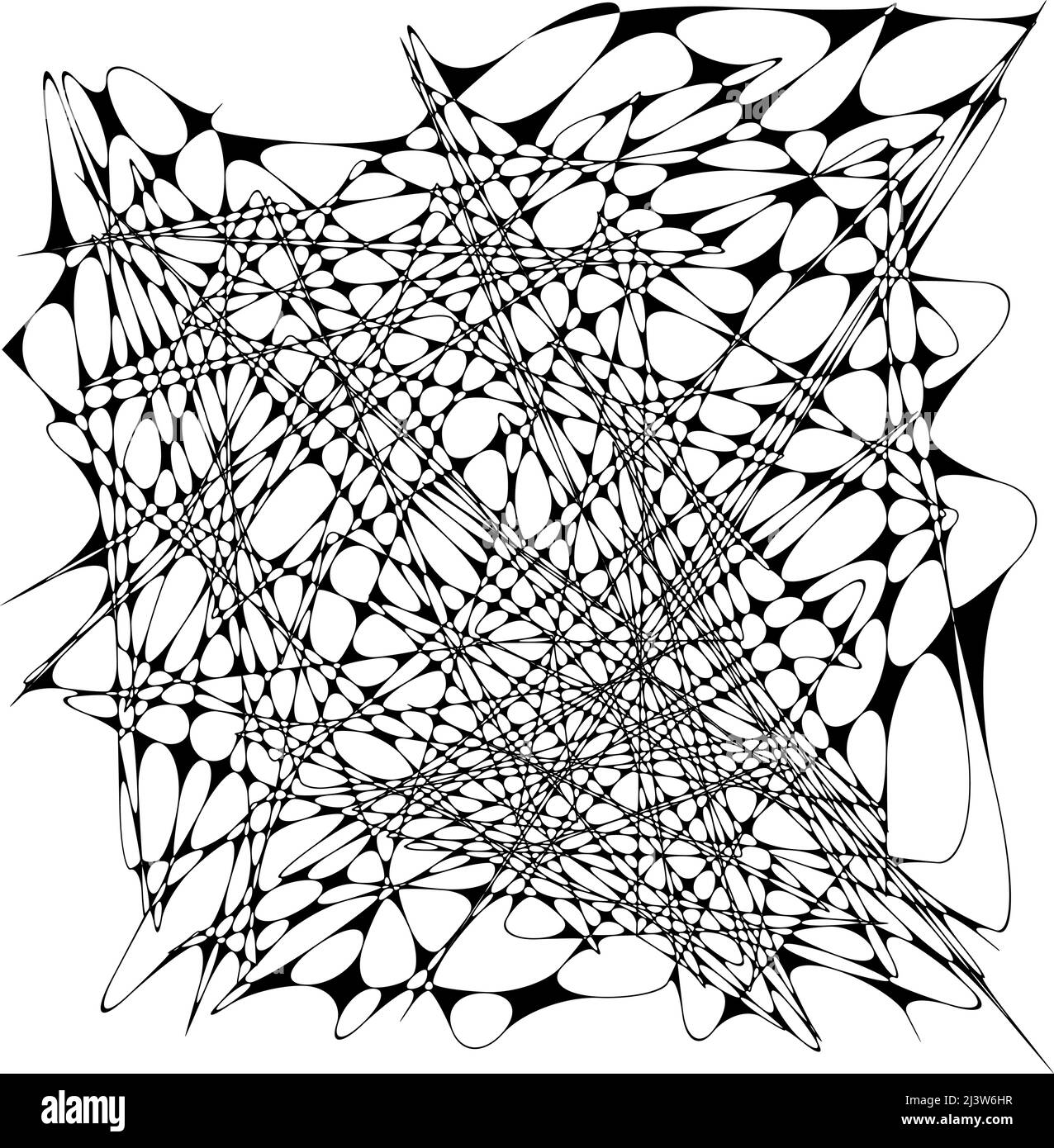 Wavy, waving, billowy, squiggle and squiggly line. Irregular random ...