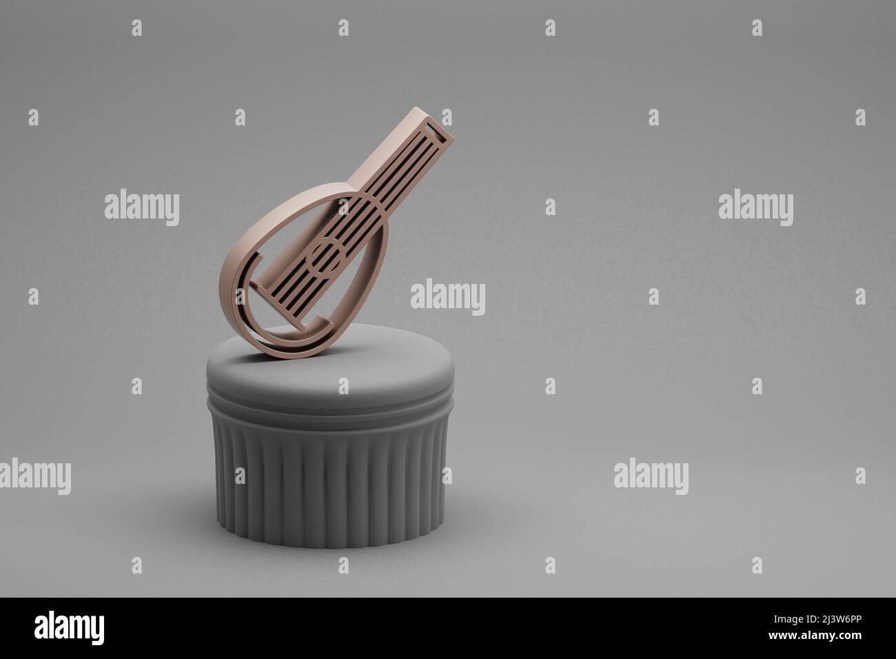 Beautiful abstract illustrations musical Inclined Mandolin symbol icons ...
