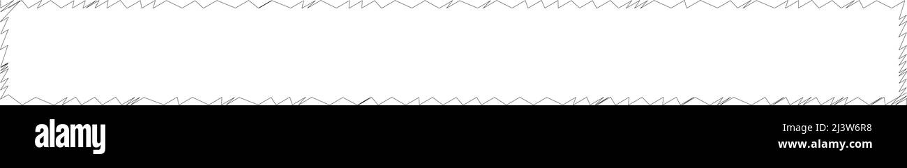 Scribble, sketch lines rectangle frame. Squiggly, zig-zag, criss-cross ...