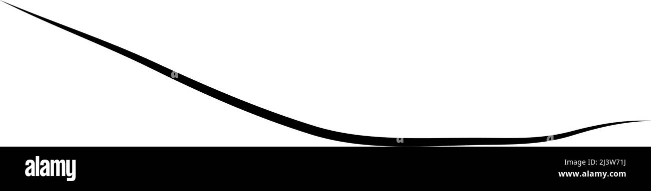 Wavy, waving, billowy, squiggle and squiggly line. Irregular random ...