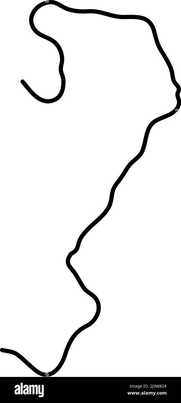 Wavy, waving, billowy, squiggle and squiggly line. Irregular random ...