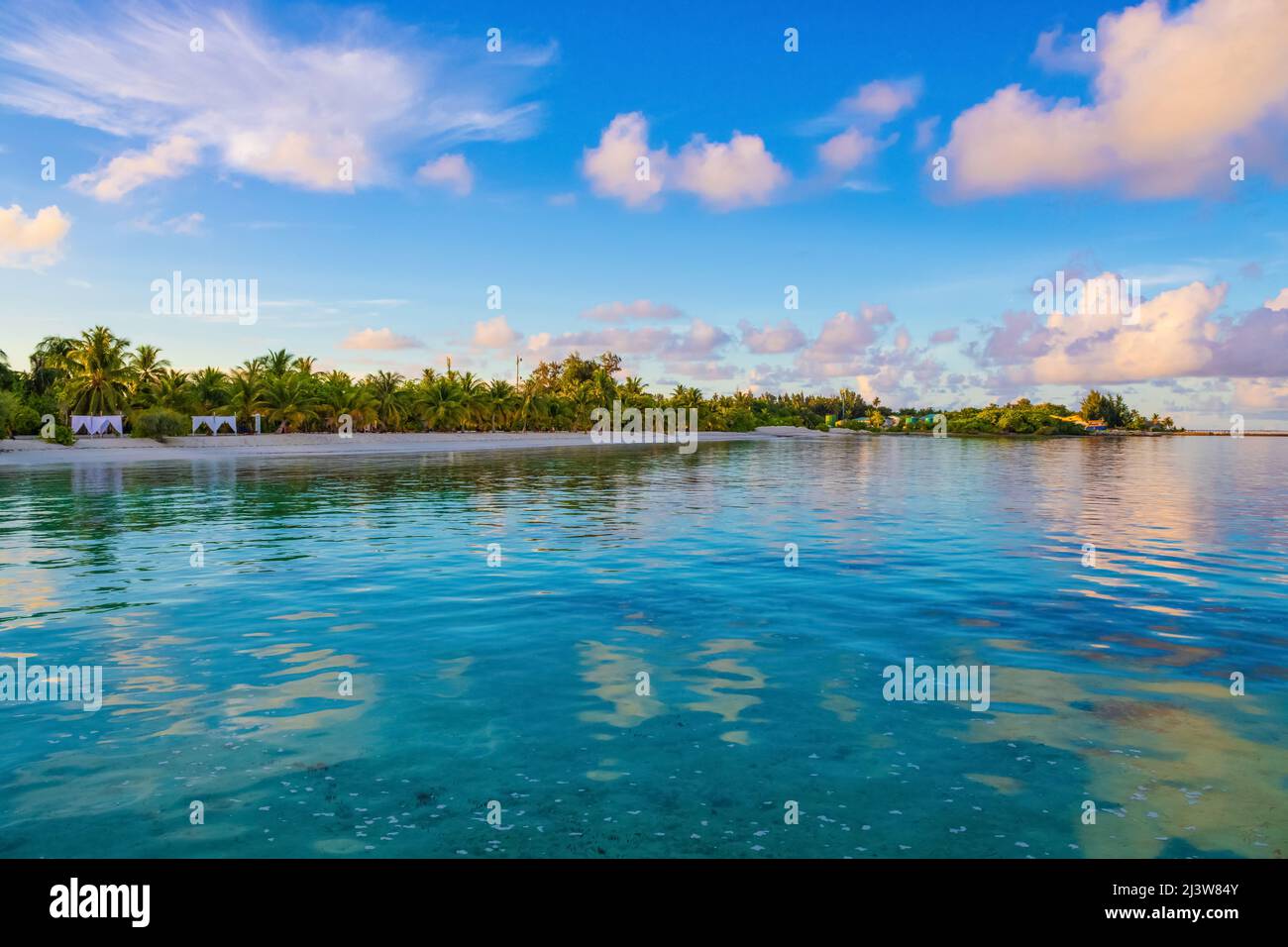 Beautiful morning scenery of Laccadive Sea at nice morning,South Male ...