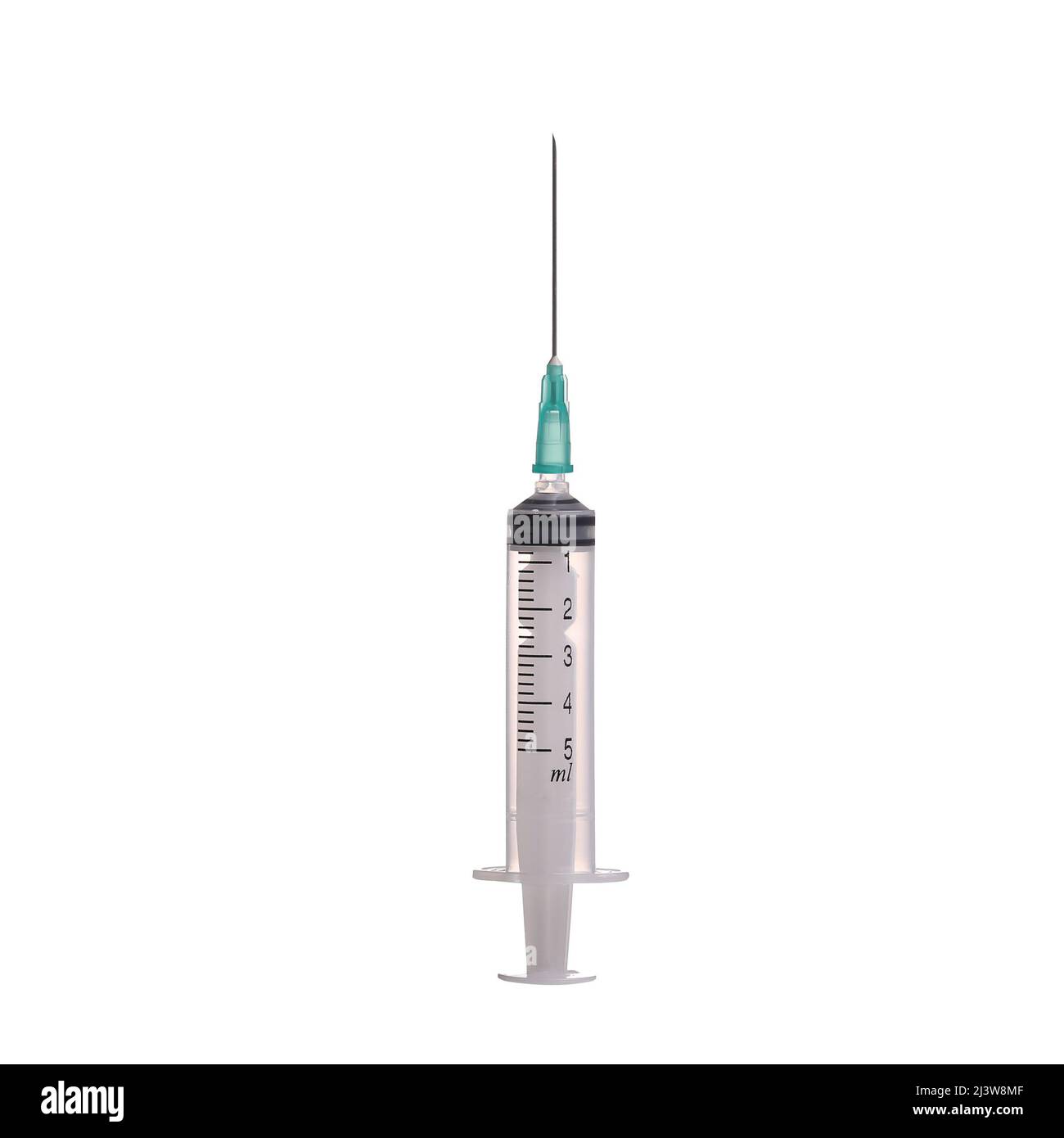 Medical syringe isolated on a white background Stock Photo - Alamy