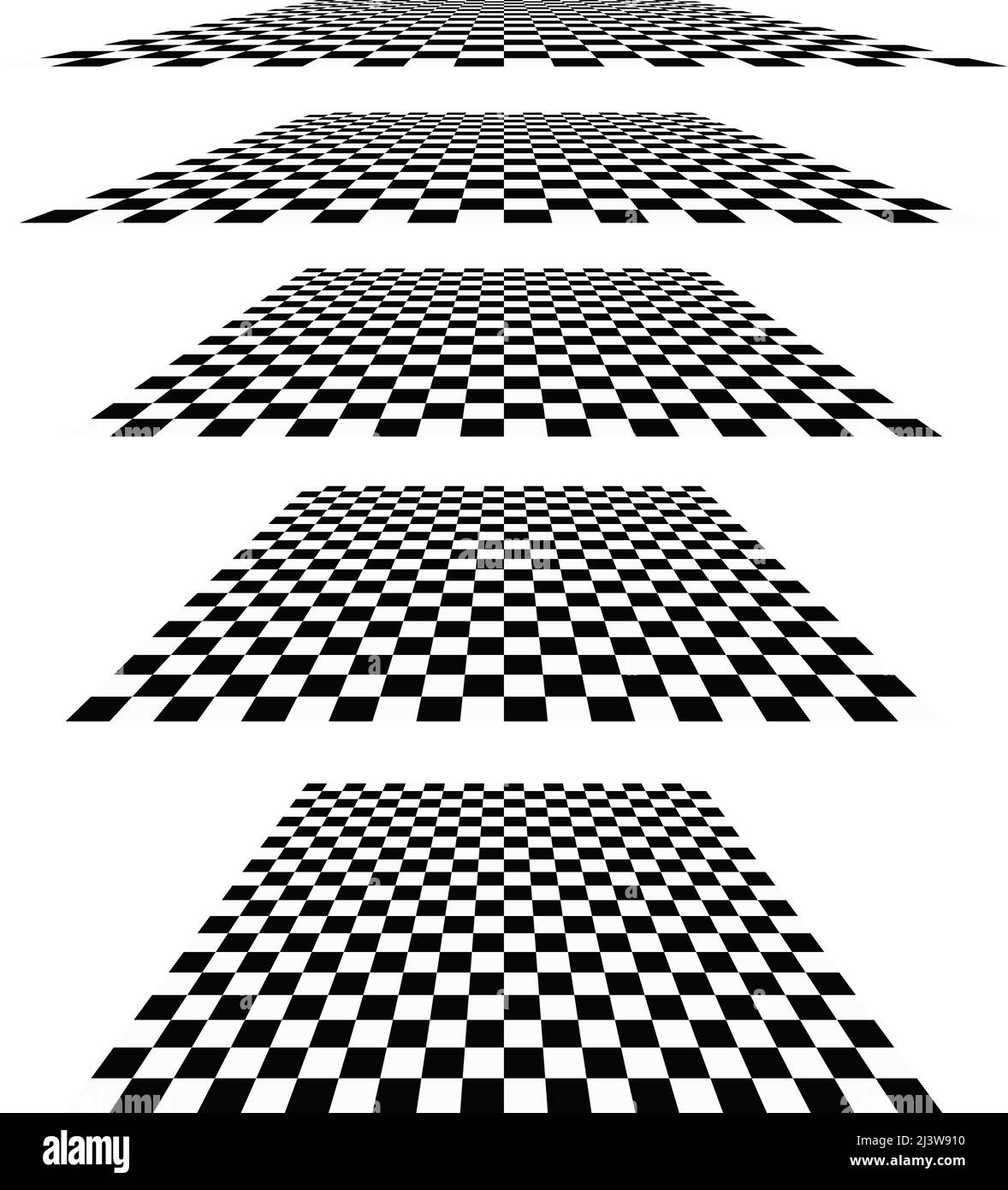 3d Chessboard Checkerboard Pattern In Perspective Checkered Chequered Checks Planes Vanishing