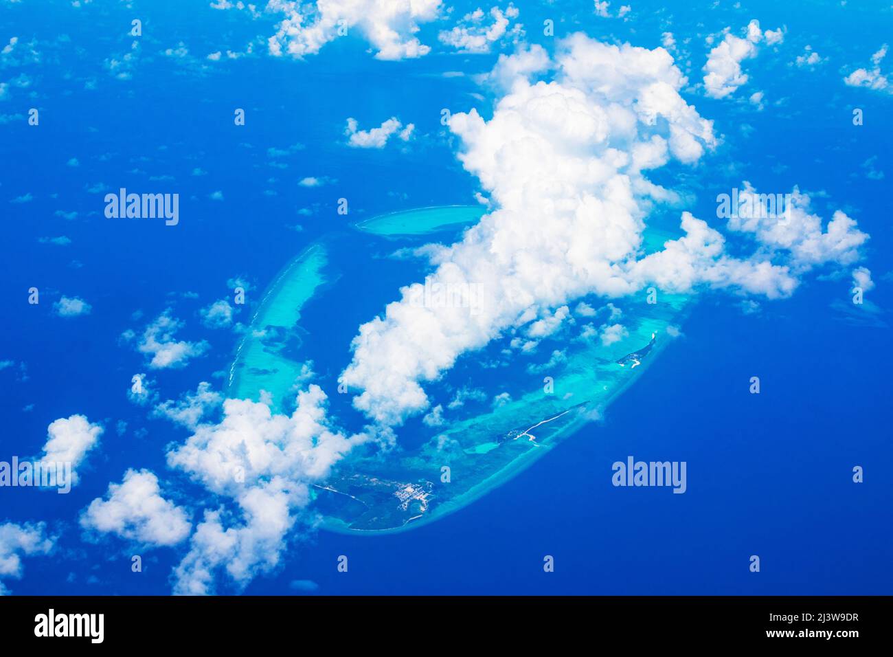Aerial view of Maldives archipelago Baa Atoll -Baa Atoll is an ...
