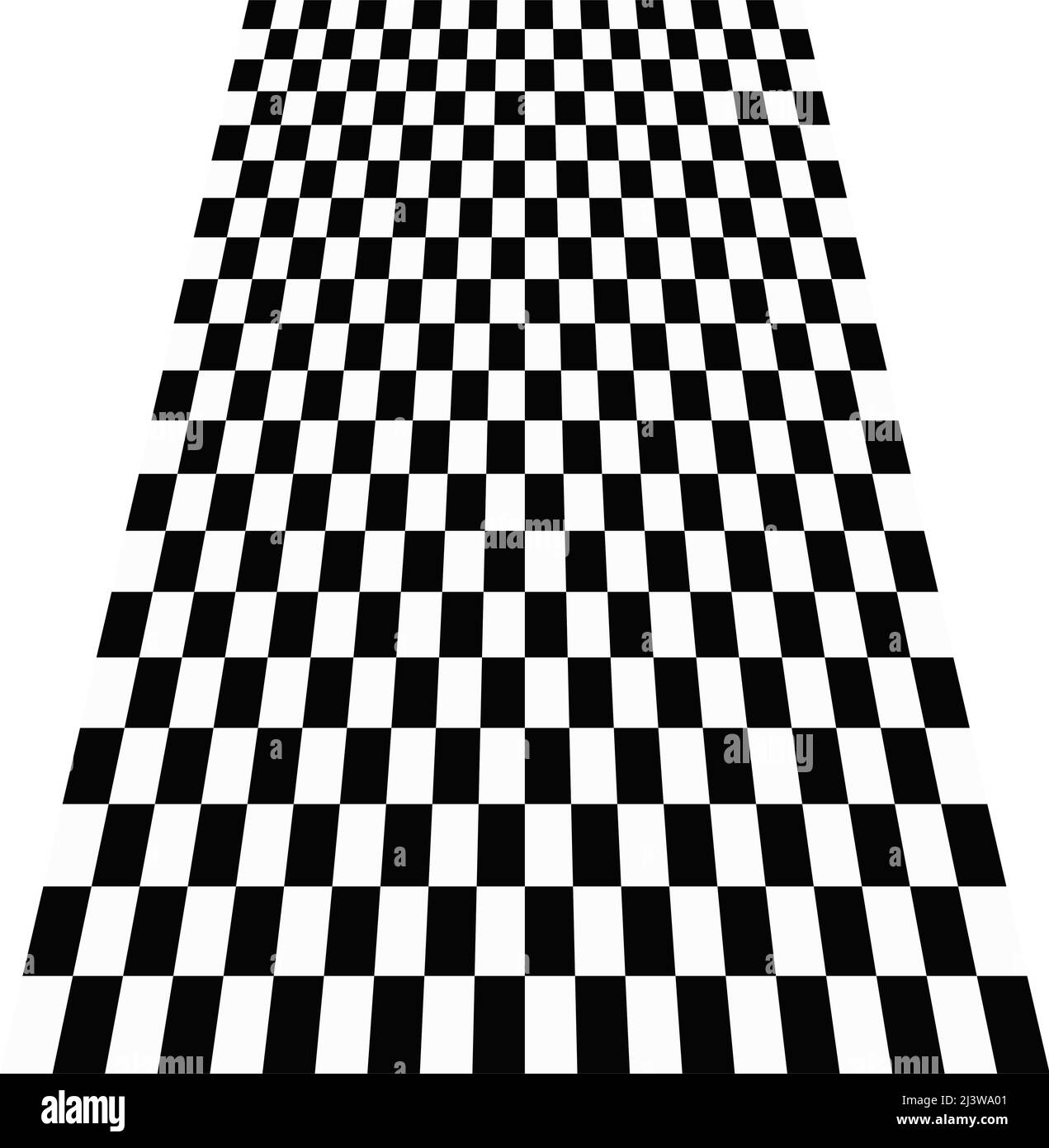 3d chessboard, checkerboard pattern in perspective. Checkered ...