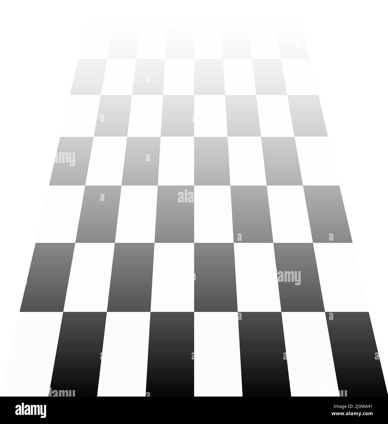 3d chessboard, checkerboard pattern in perspective. Checkered ...