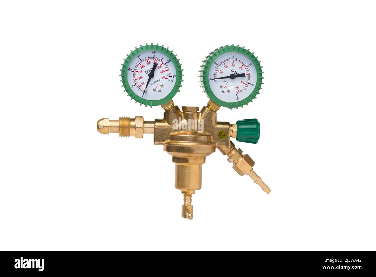 Nitrogen regulator isolated on a white background Stock Photo - Alamy