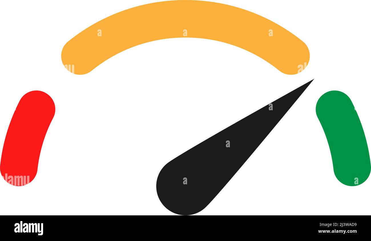 Gauge, meter, level indicator icon, symbol. Stock vector illustration ...