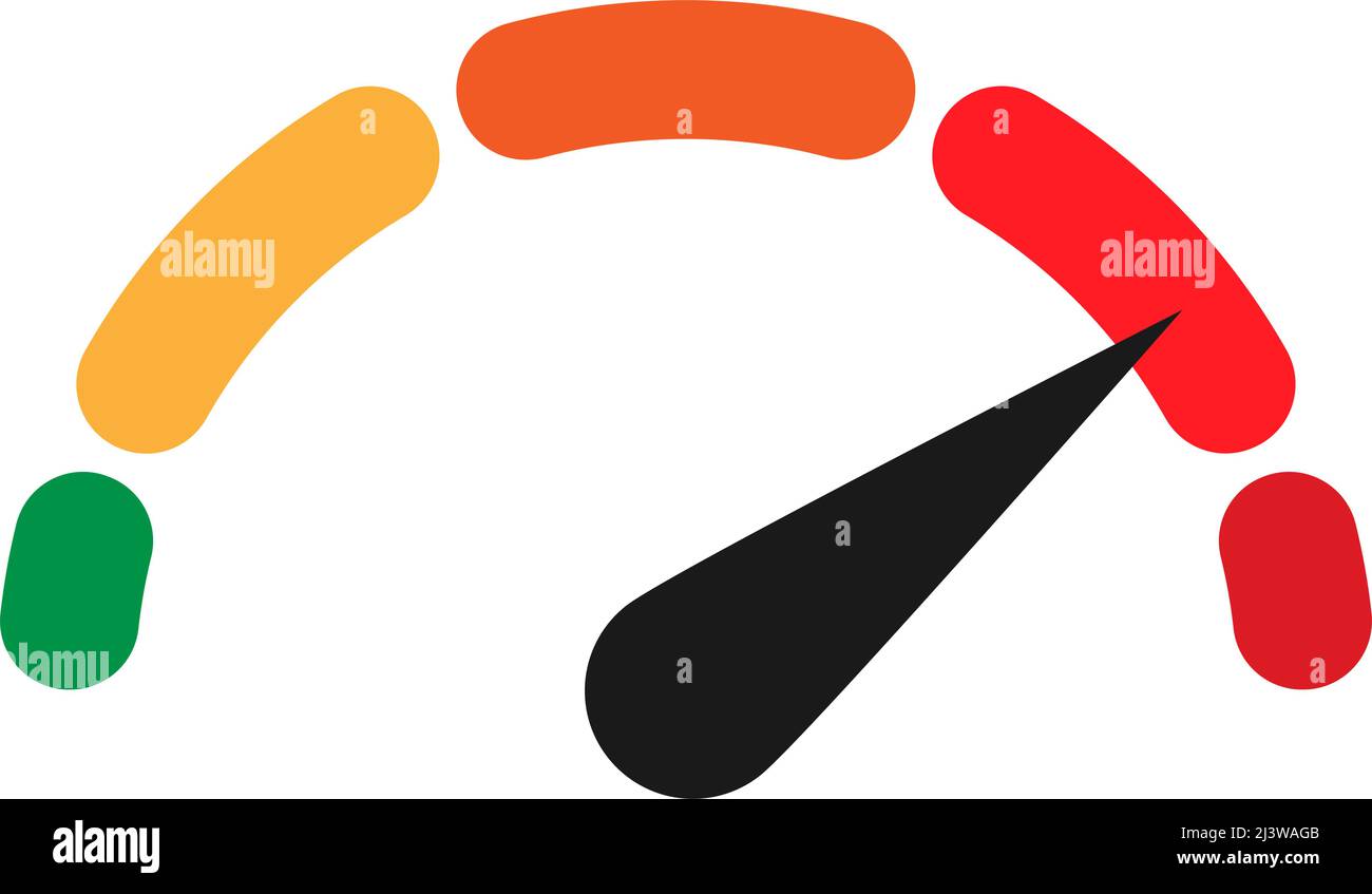 Gauge, meter, level indicator icon, symbol. Stock vector illustration ...