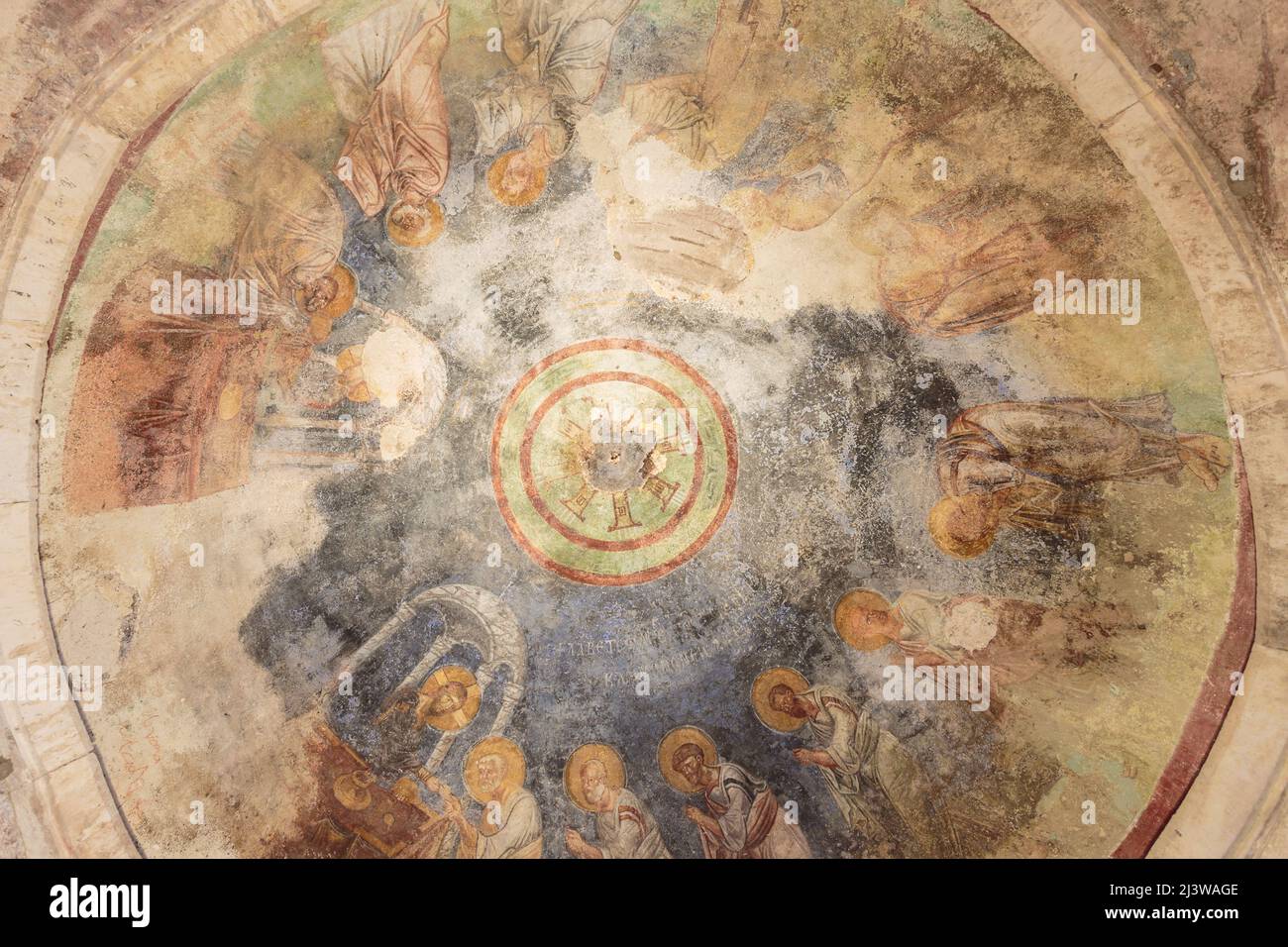 Frescos in the Saint Nicholas (Santa Clause) church in Demre, Turkey ...