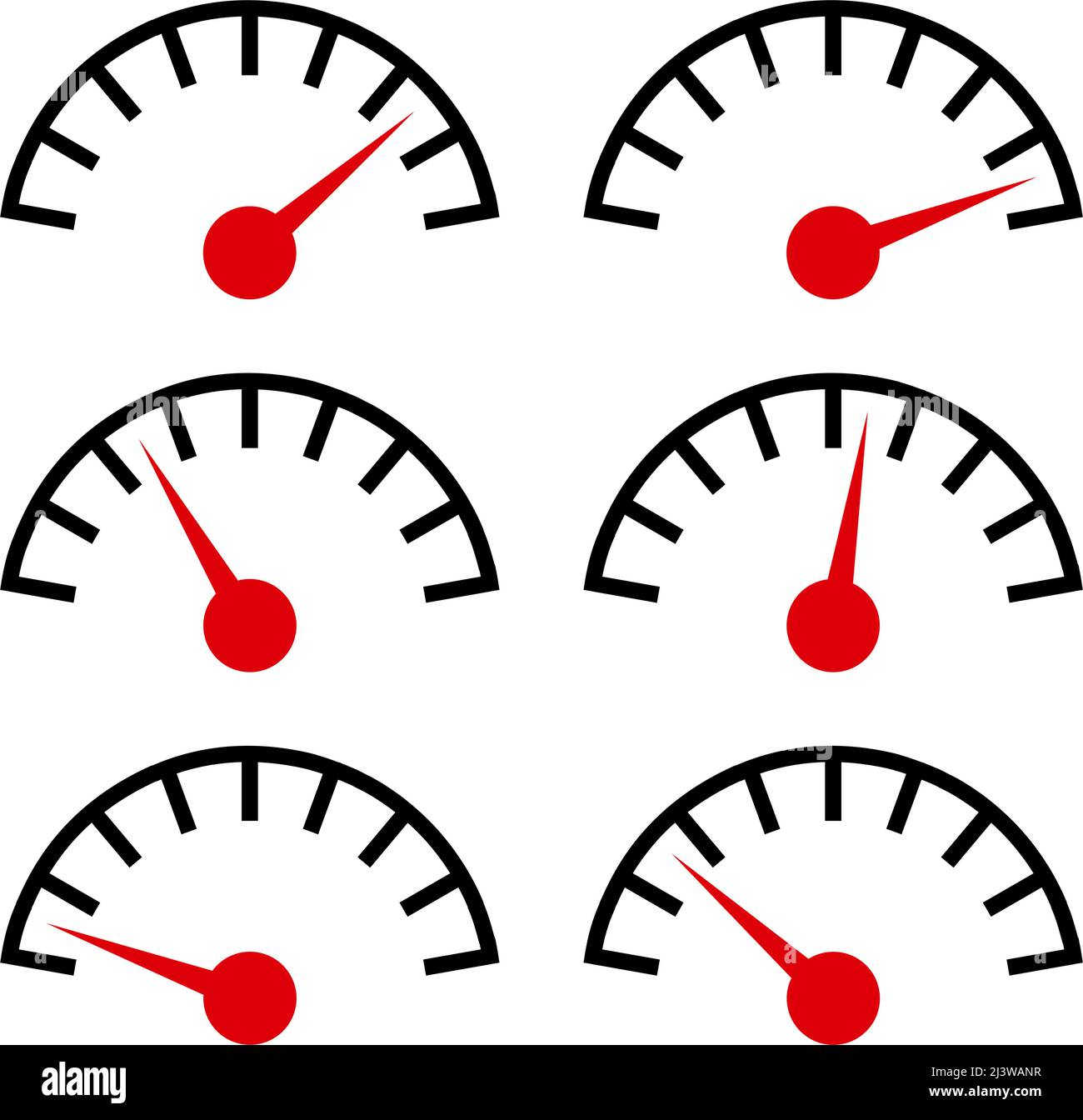 Gauge, meter, level indicator icon, symbol. Stock vector illustration ...