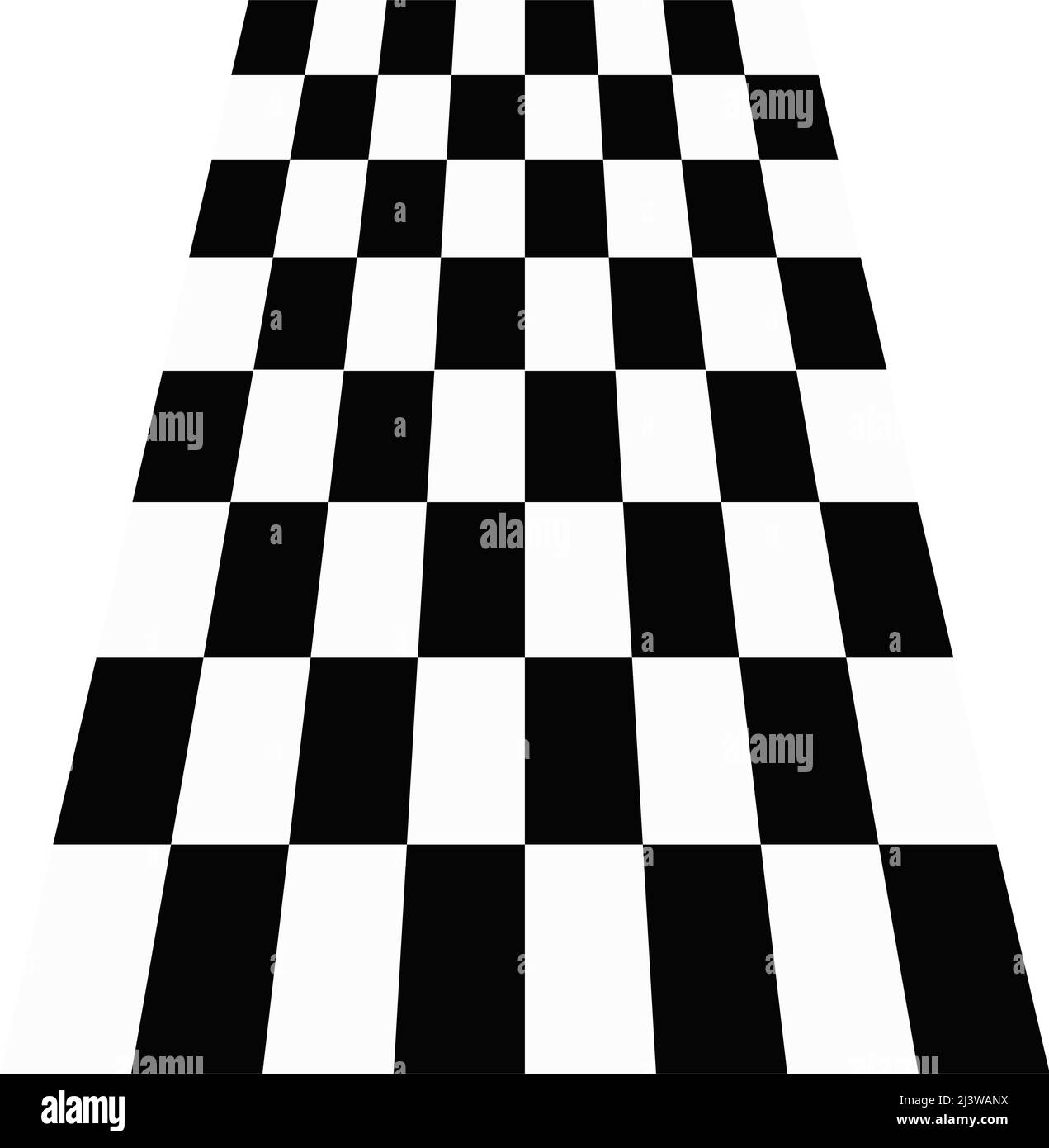 3d chessboard, checkerboard pattern in perspective. Checkered ...