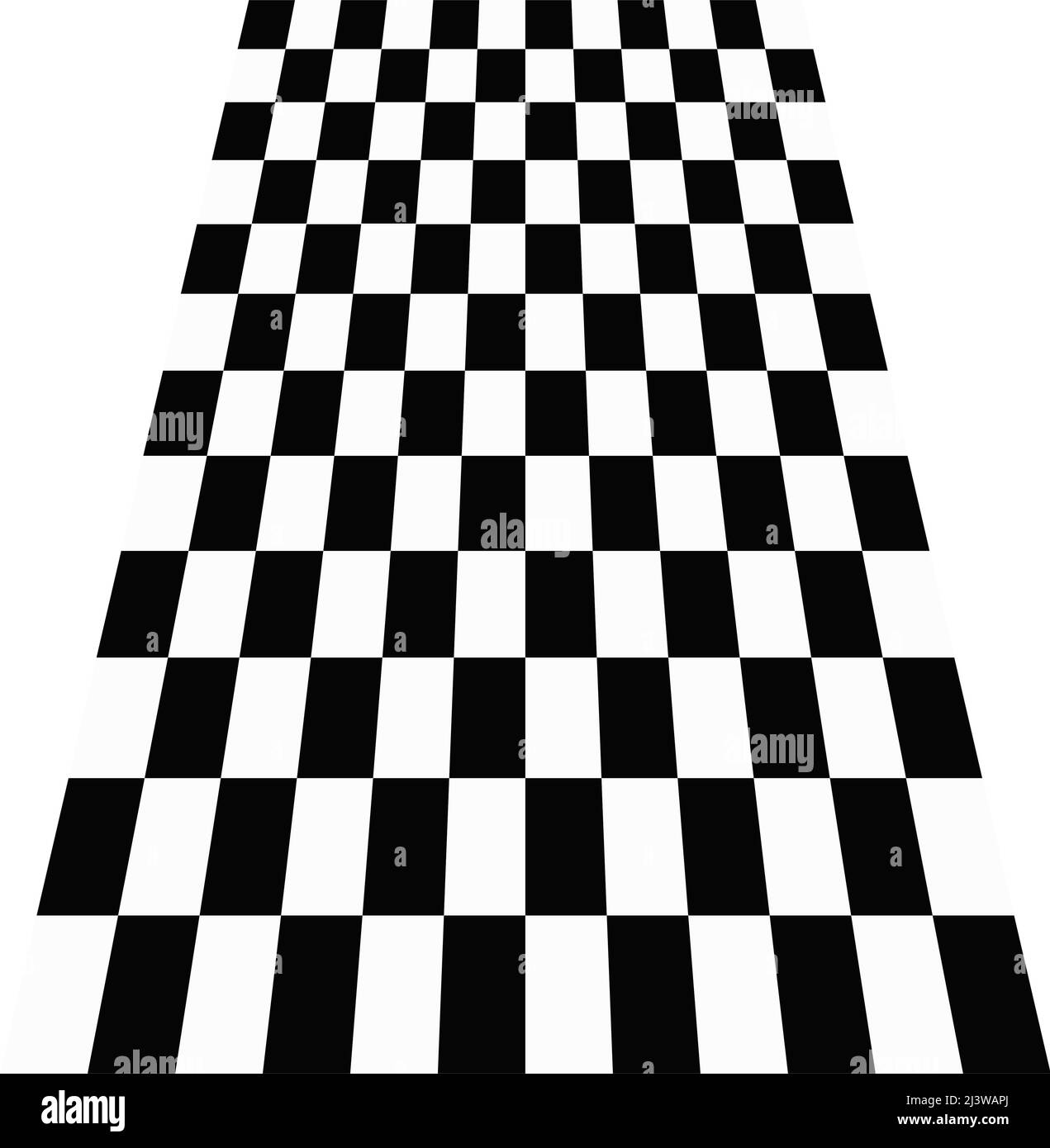 3d chessboard, checkerboard pattern in perspective. Checkered ...