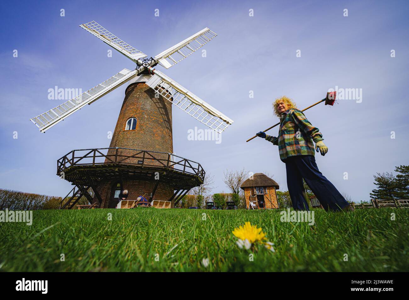 Wilton windmill, Wiltshire, where members of the Wilton Windmill ...