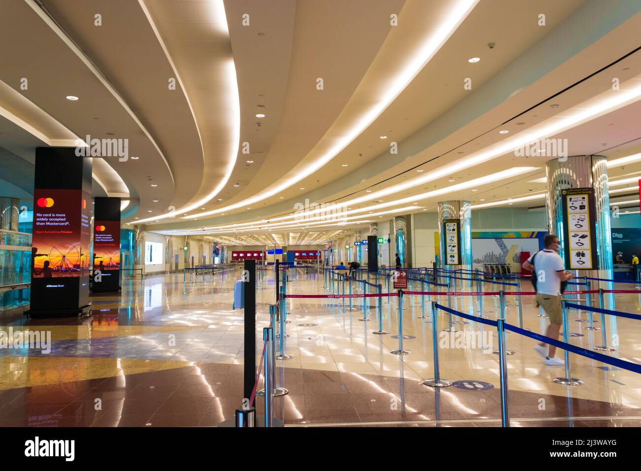View of Dubai International Airport Terminal 3.Terminal 3 of Dubai ...