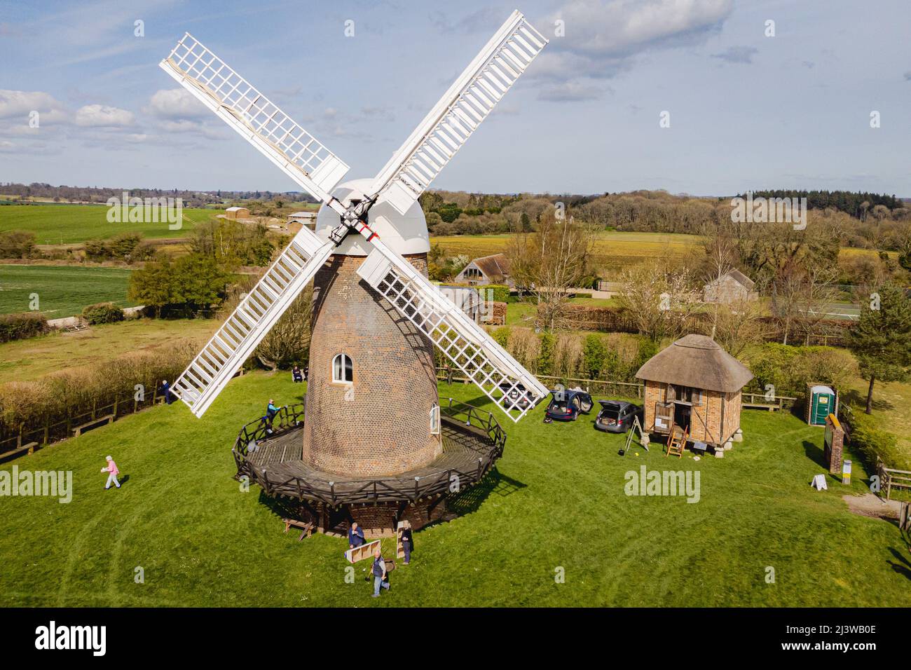 Wilton windmill, Wiltshire, where members of the Wilton Windmill ...