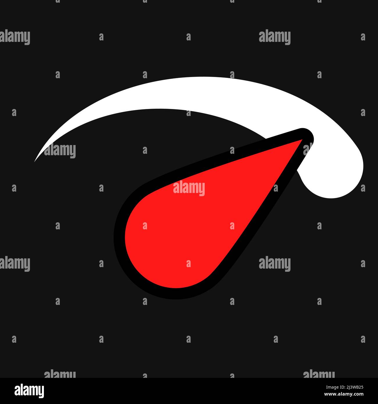 Gauge, meter, level indicator icon, symbol. Stock vector illustration ...