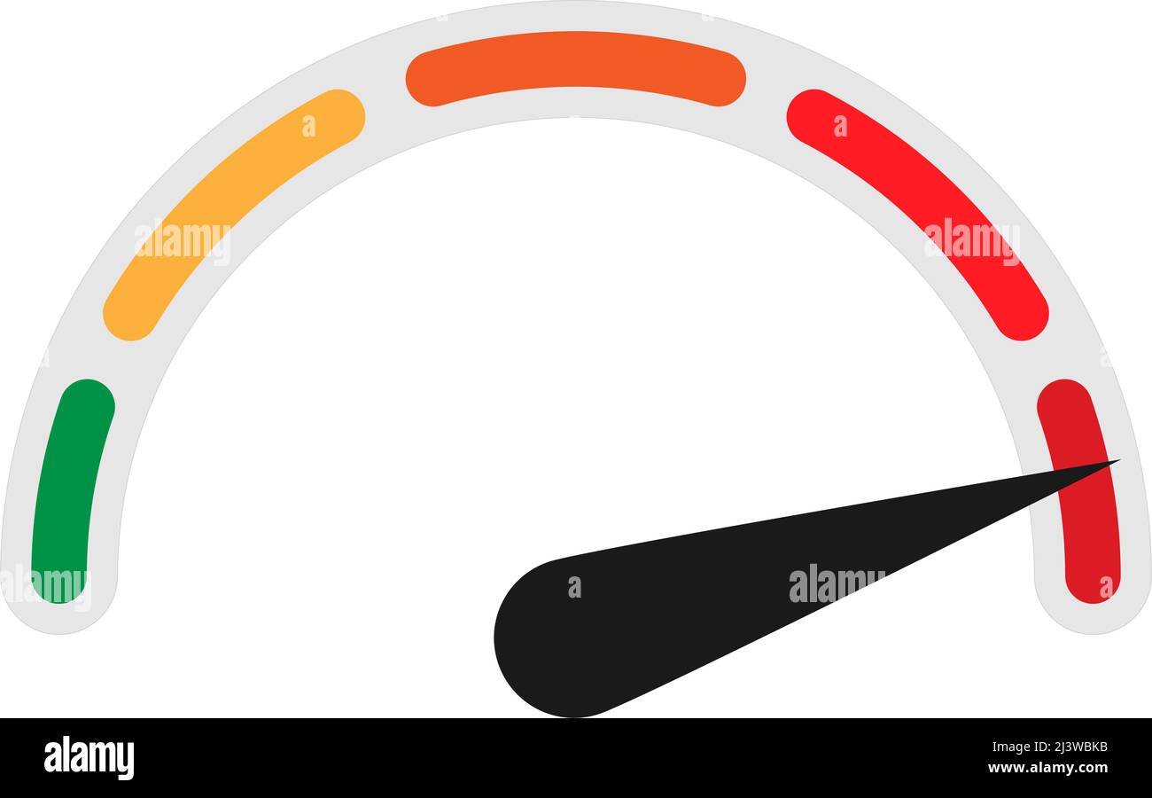 Gauge, meter, level indicator icon, symbol. Stock vector illustration ...