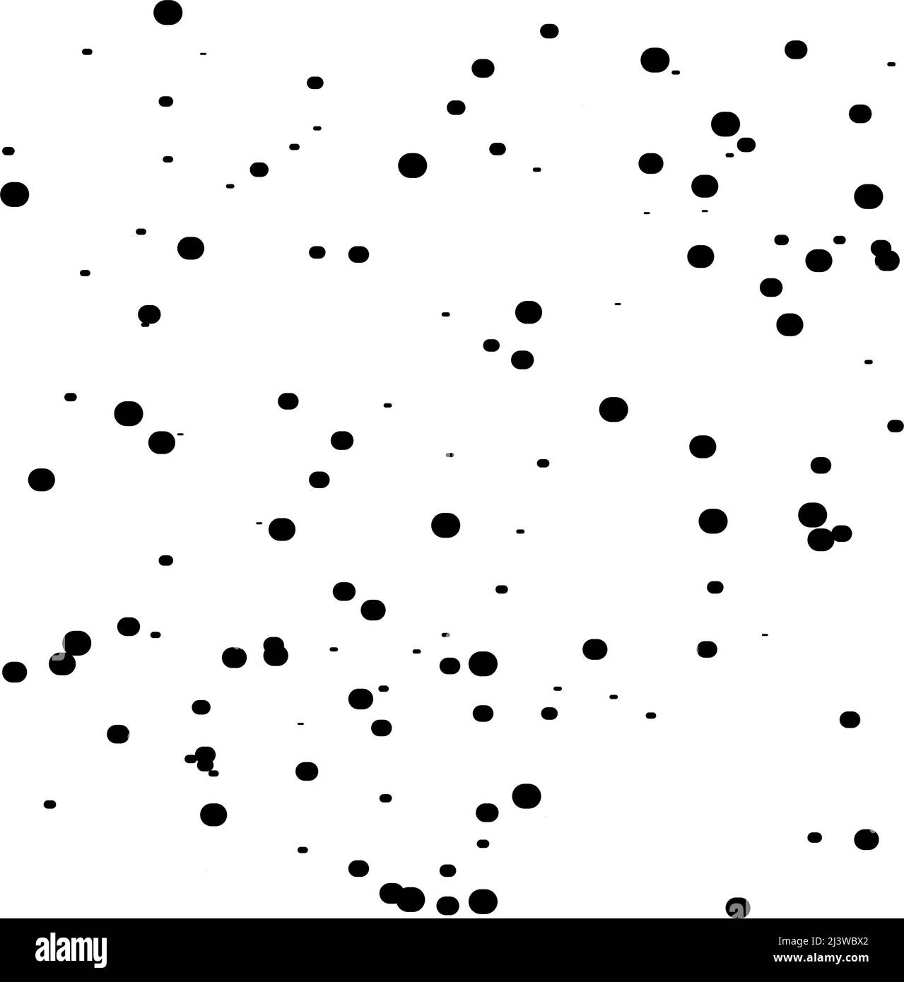 Random dots, circles pattern. Polka dots, pointillist, stippling ...