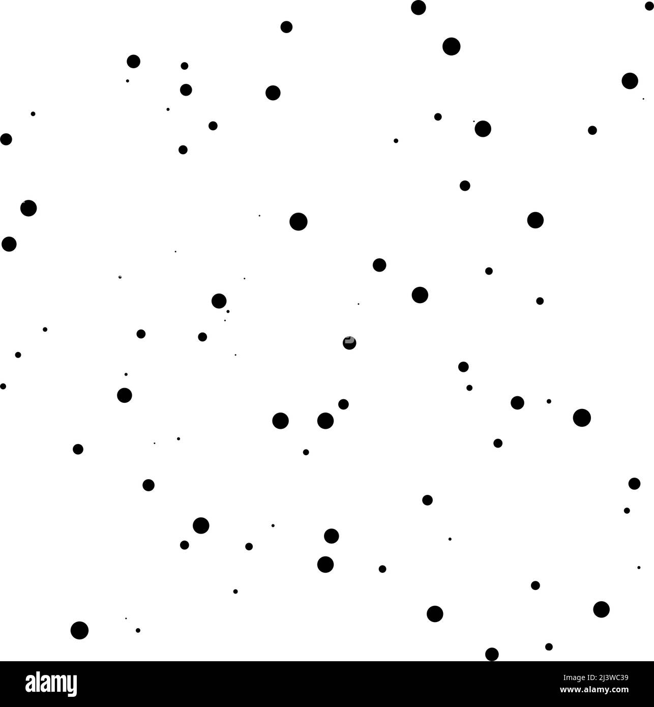 Random dots, circles pattern. Polka dots, pointillist, stippling ...