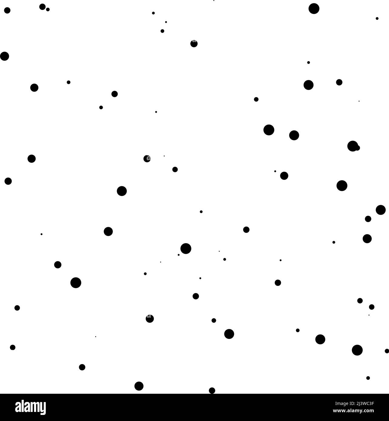 Random dots, circles pattern. Polka dots, pointillist, stippling ...