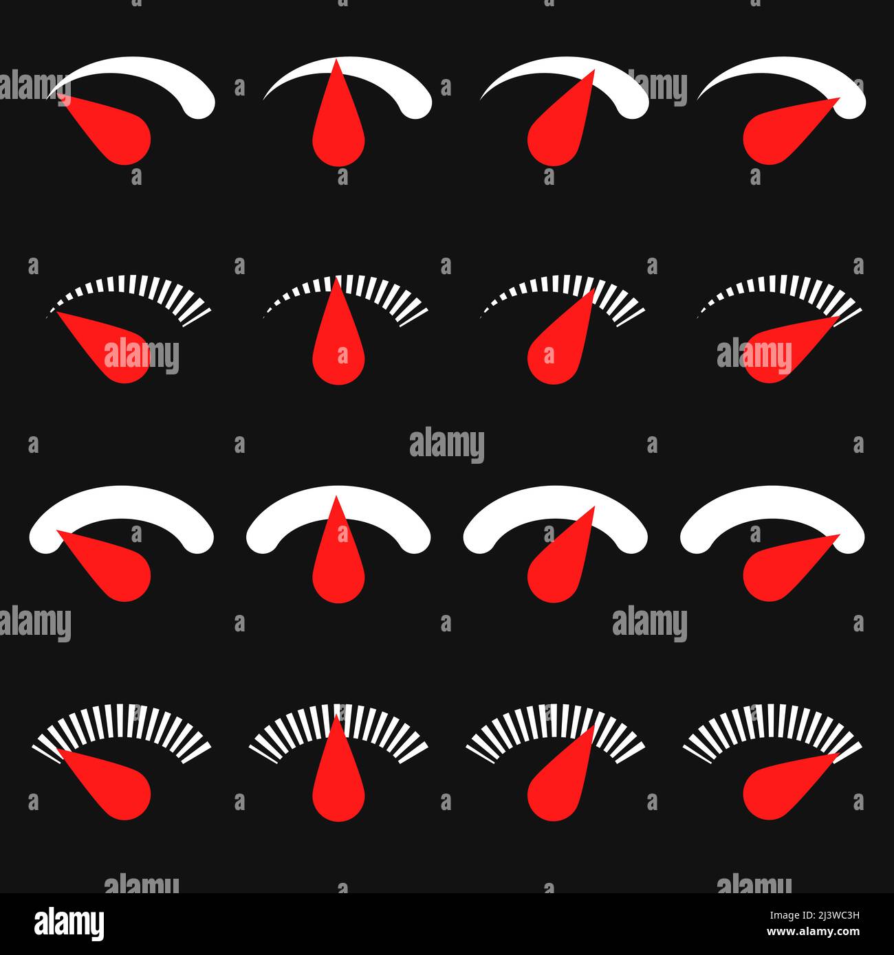 Gauge, meter, level indicator icon, symbol. Stock vector illustration ...