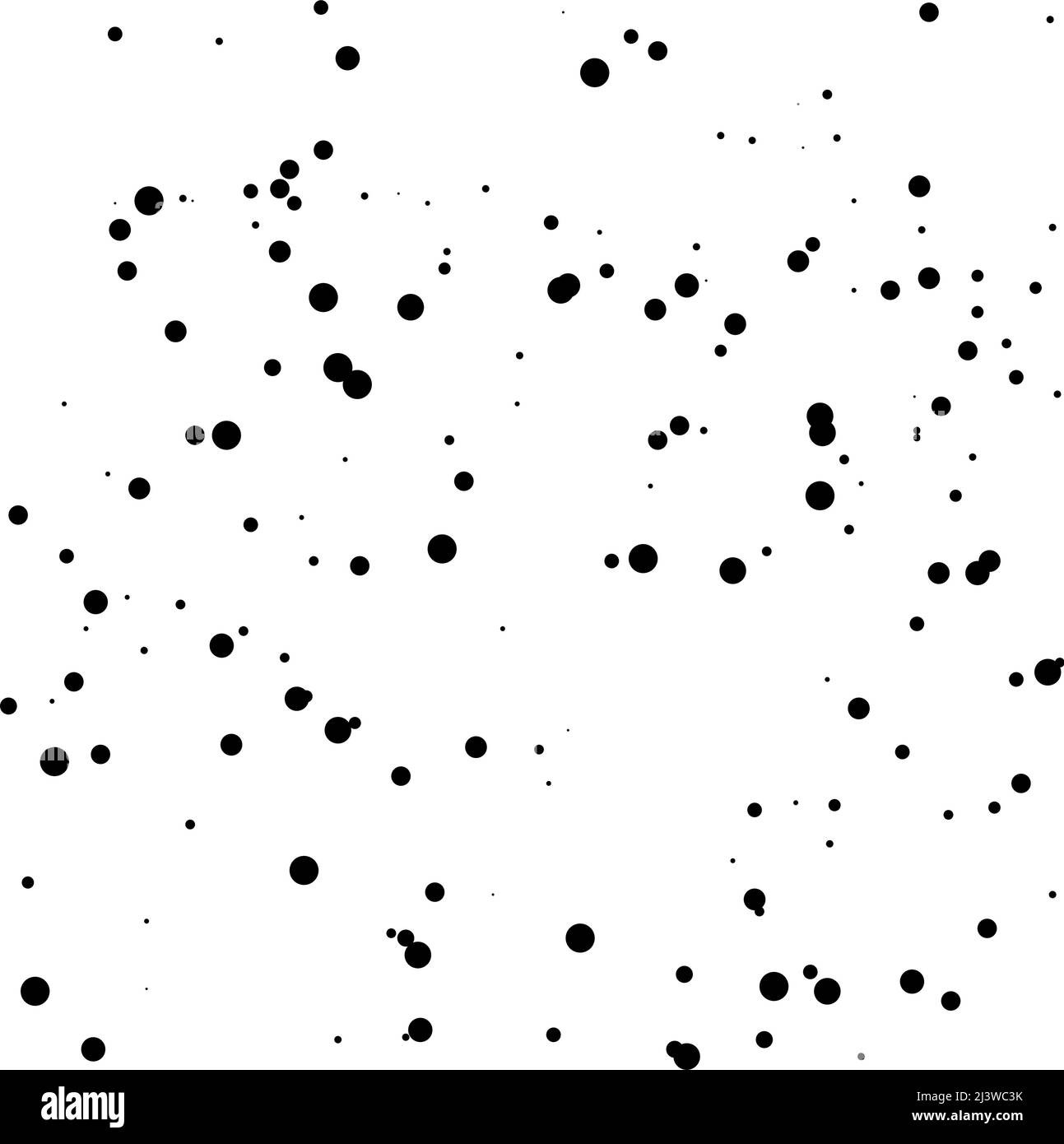 Random dots, circles pattern. Polka dots, pointillist, stippling ...