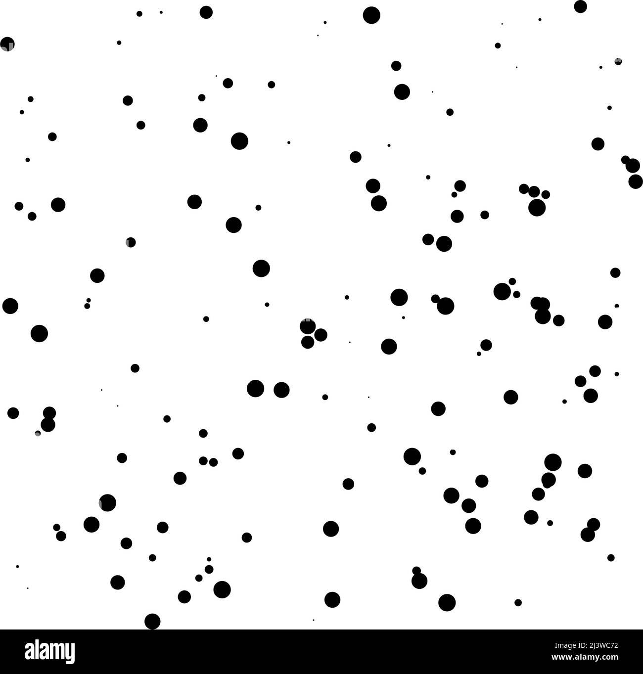 Random dots, circles pattern. Polka dots, pointillist, stippling ...