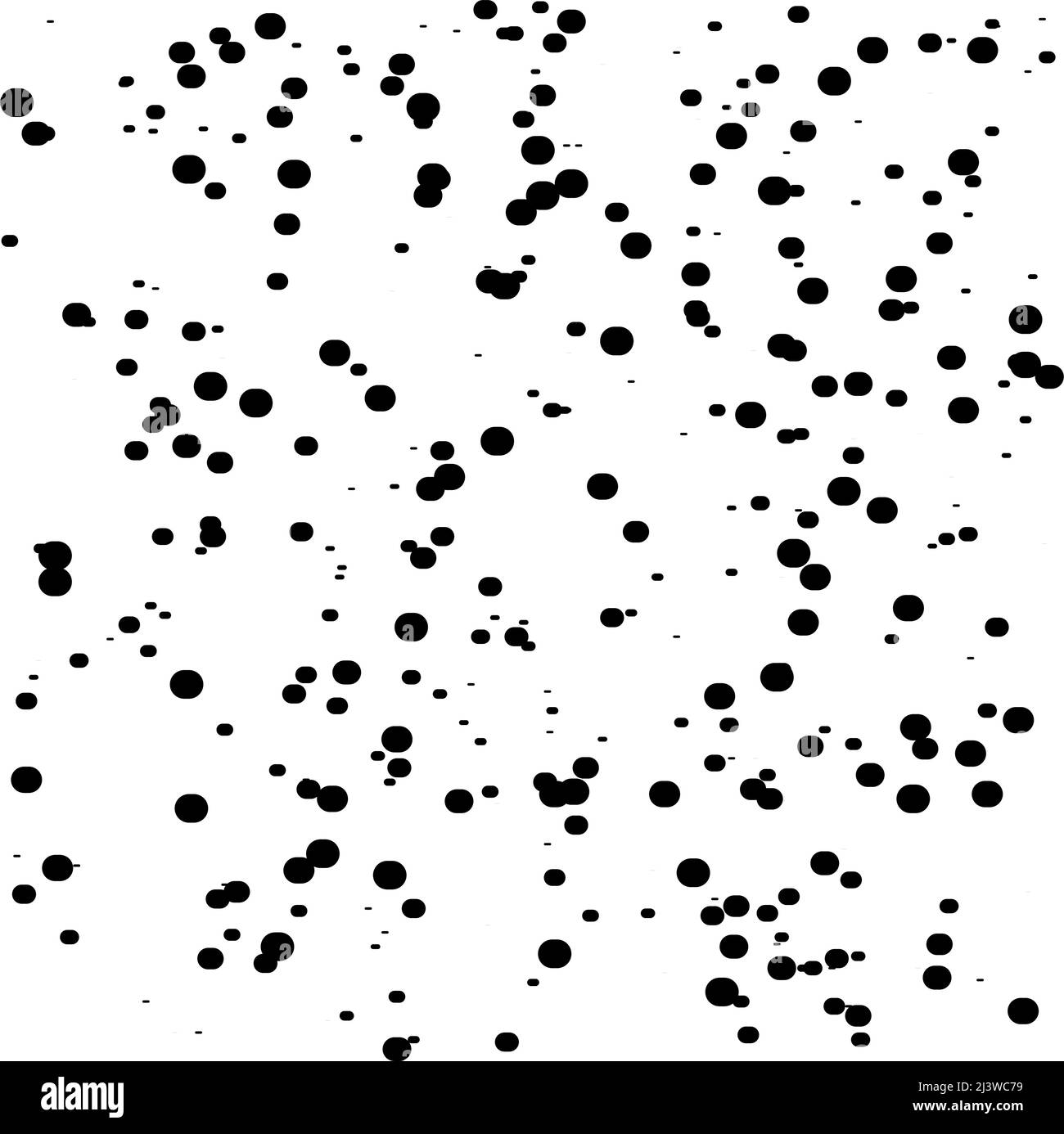 Random dots, circles pattern. Polka dots, pointillist, stippling ...