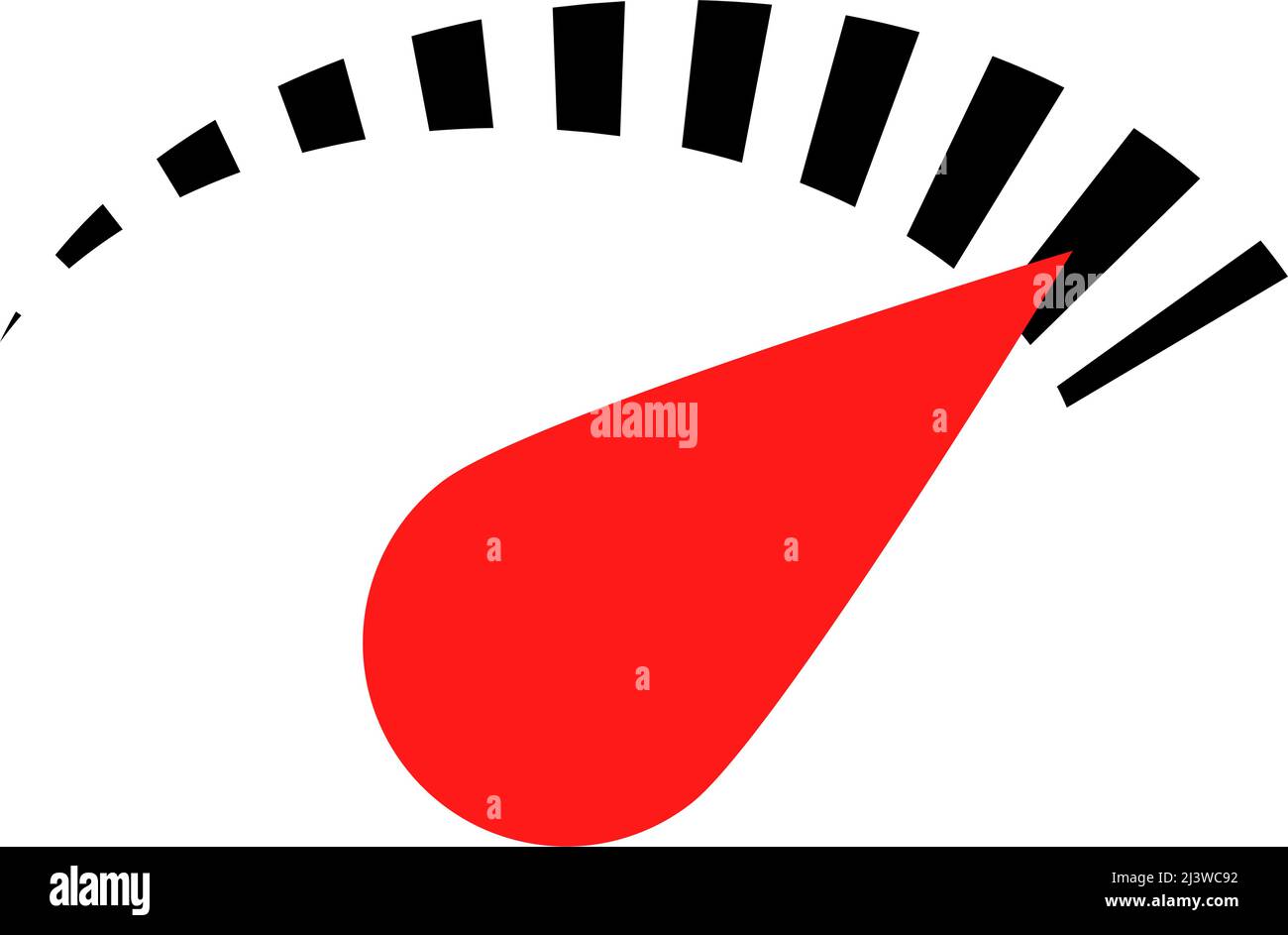 Gauge, meter, level indicator icon, symbol. Stock vector illustration ...