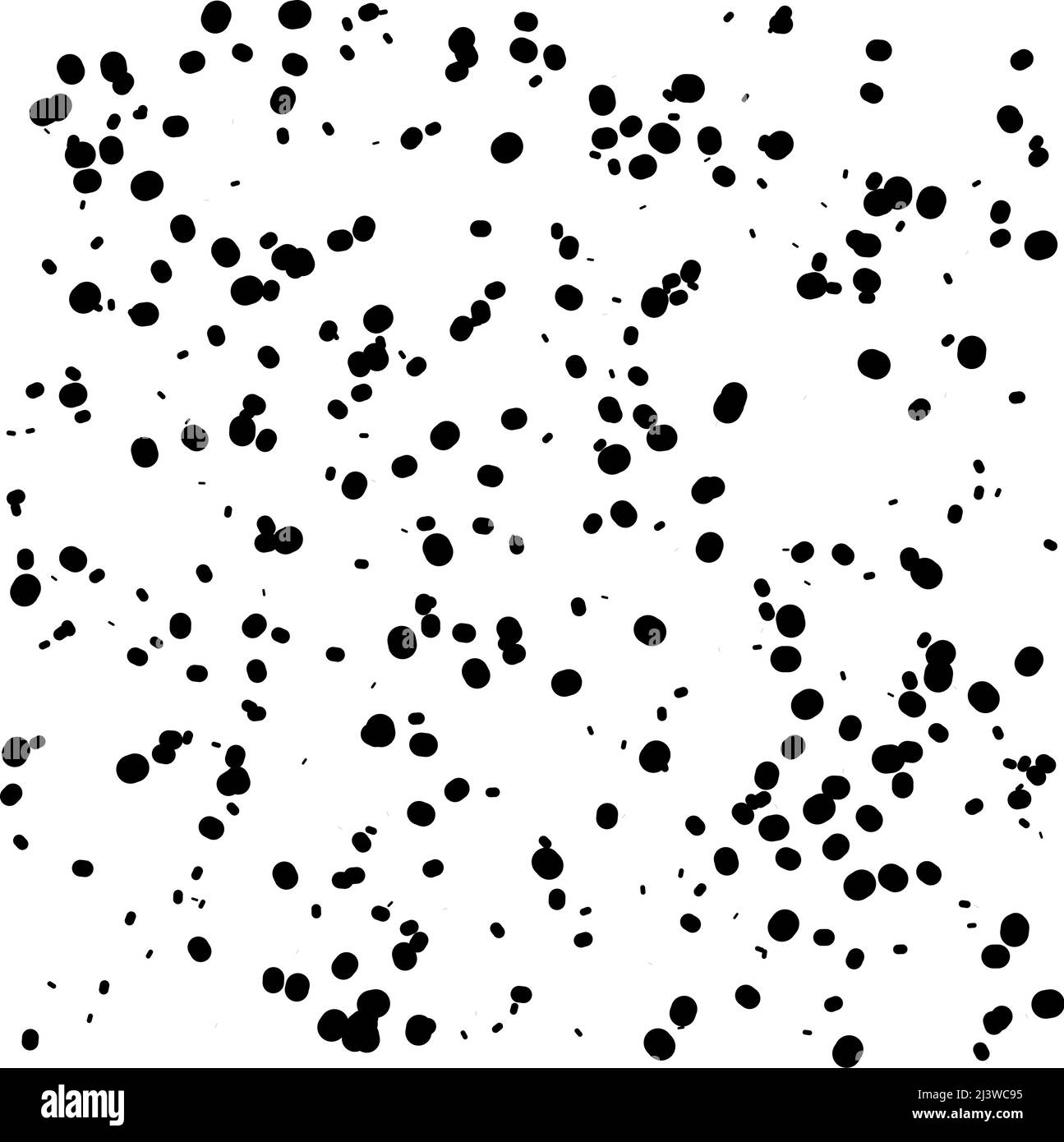 Random dots, circles pattern. Polka dots, pointillist, stippling ...