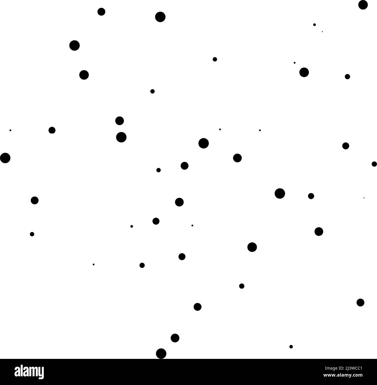 Random dots, circles pattern. Polka dots, pointillist, stippling ...