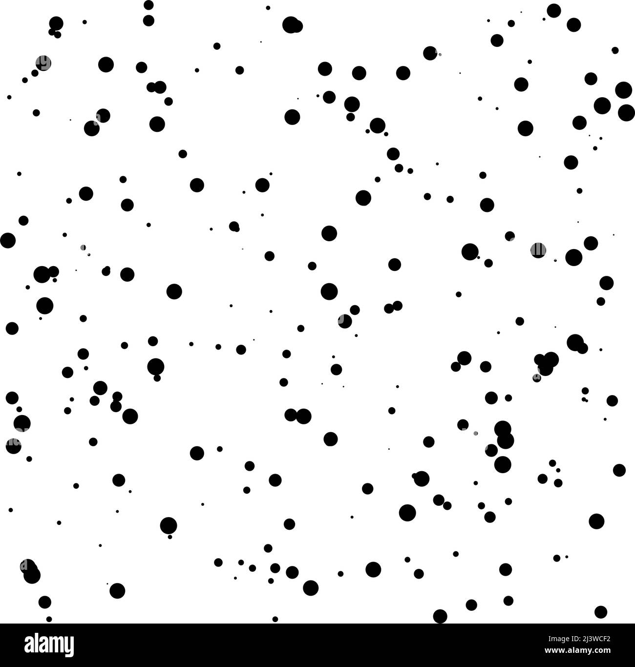 Random dots, circles pattern. Polka dots, pointillist, stippling ...