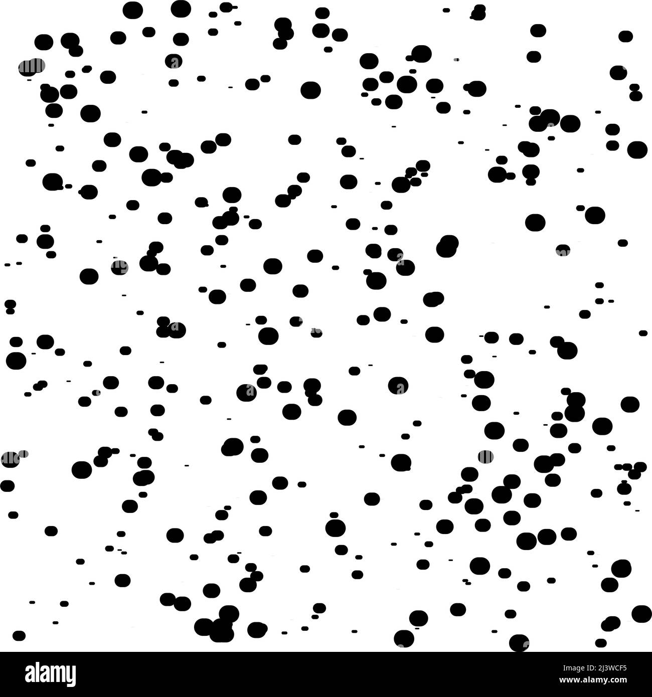 Random dots, circles pattern. Polka dots, pointillist, stippling ...
