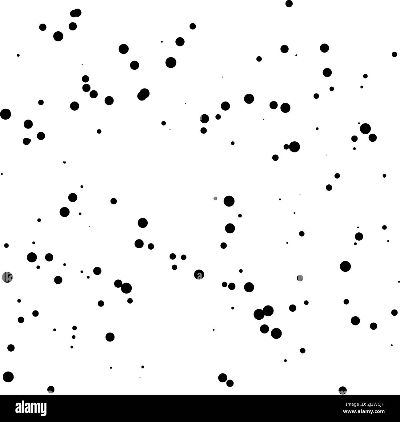 Random dots, circles pattern. Polka dots, pointillist, stippling ...