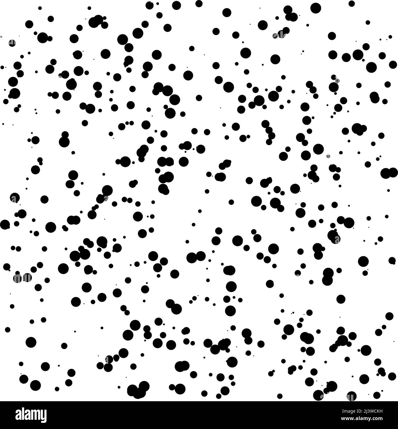 Random dots, circles pattern. Polka dots, pointillist, stippling ...