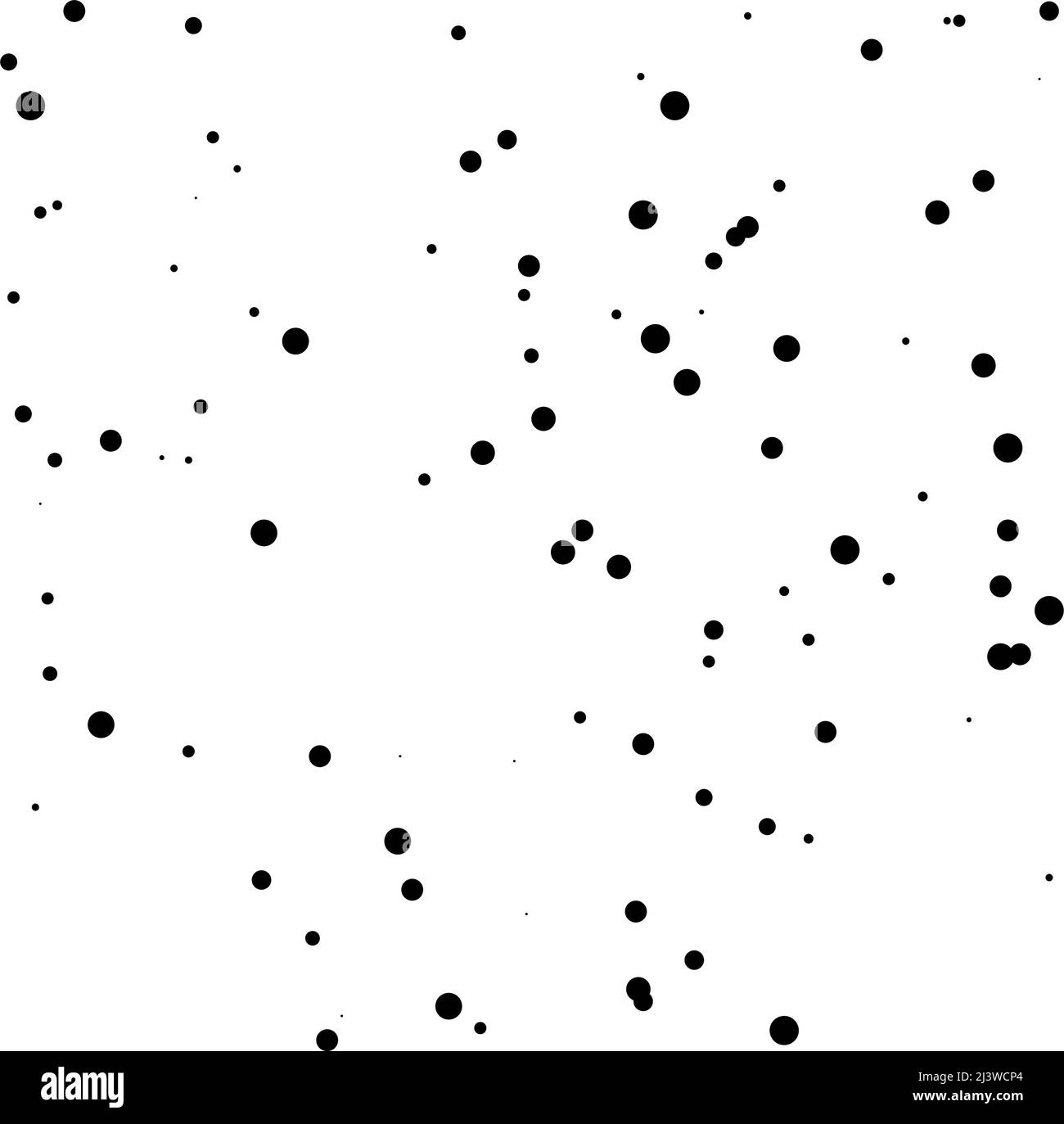 Random dots, circles pattern. Polka dots, pointillist, stippling ...