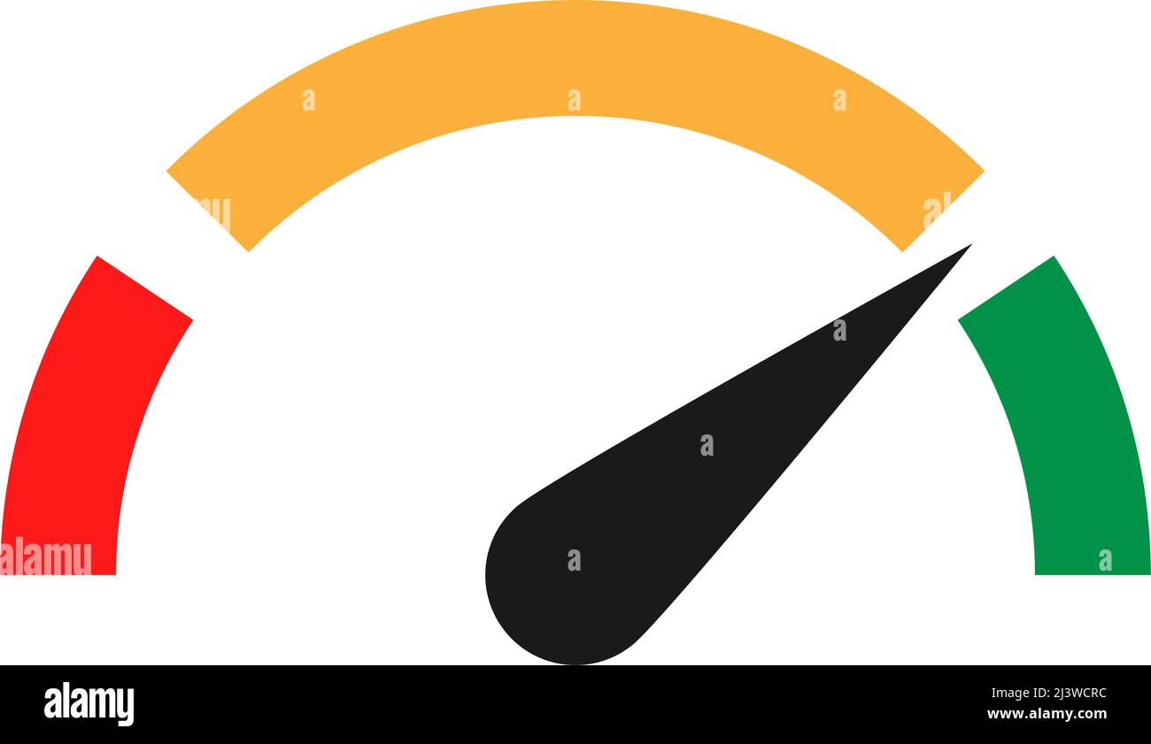 Gauge, meter, level indicator icon, symbol. Stock vector illustration ...