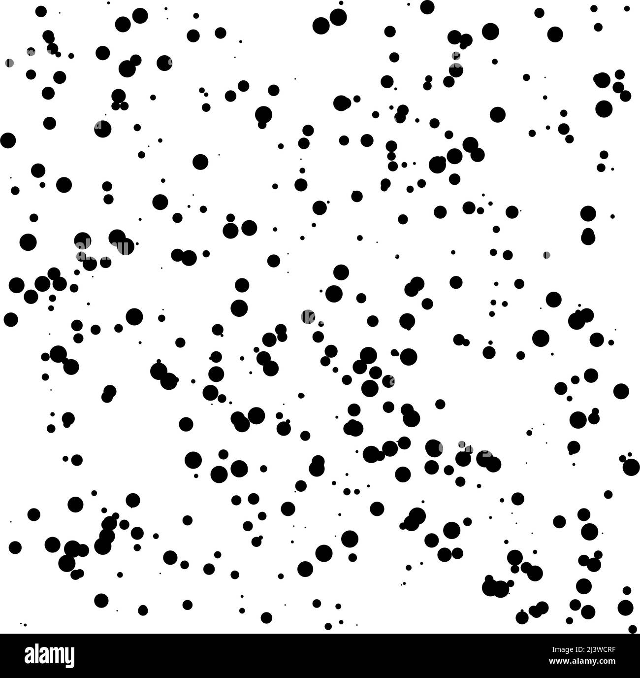 Random dots, circles pattern. Polka dots, pointillist, stippling ...