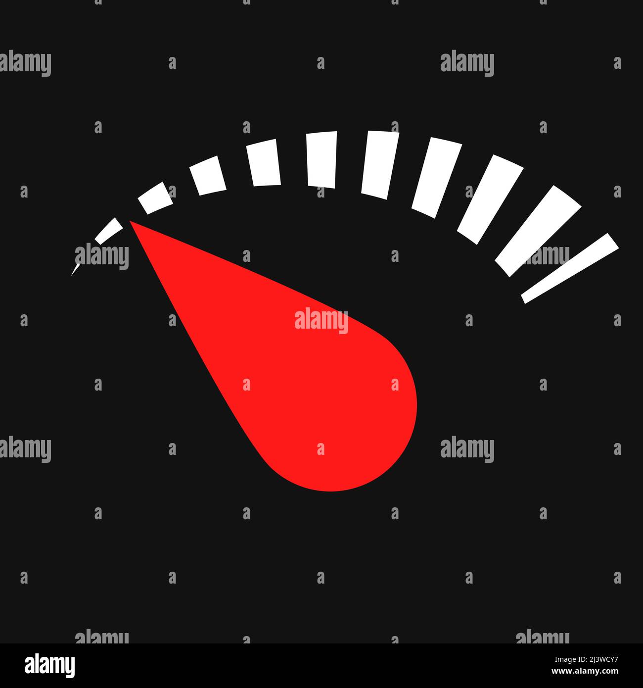 Gauge, meter, level indicator icon, symbol. Stock vector illustration ...