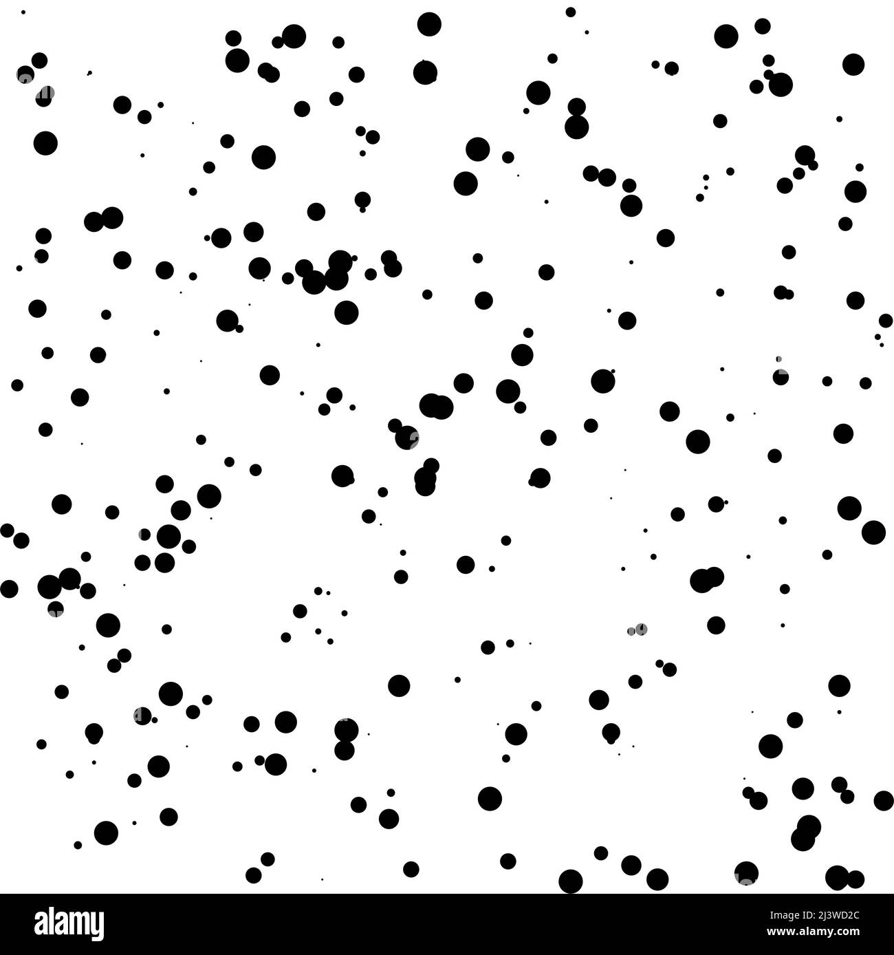 Random dots, circles pattern. Polka dots, pointillist, stippling ...