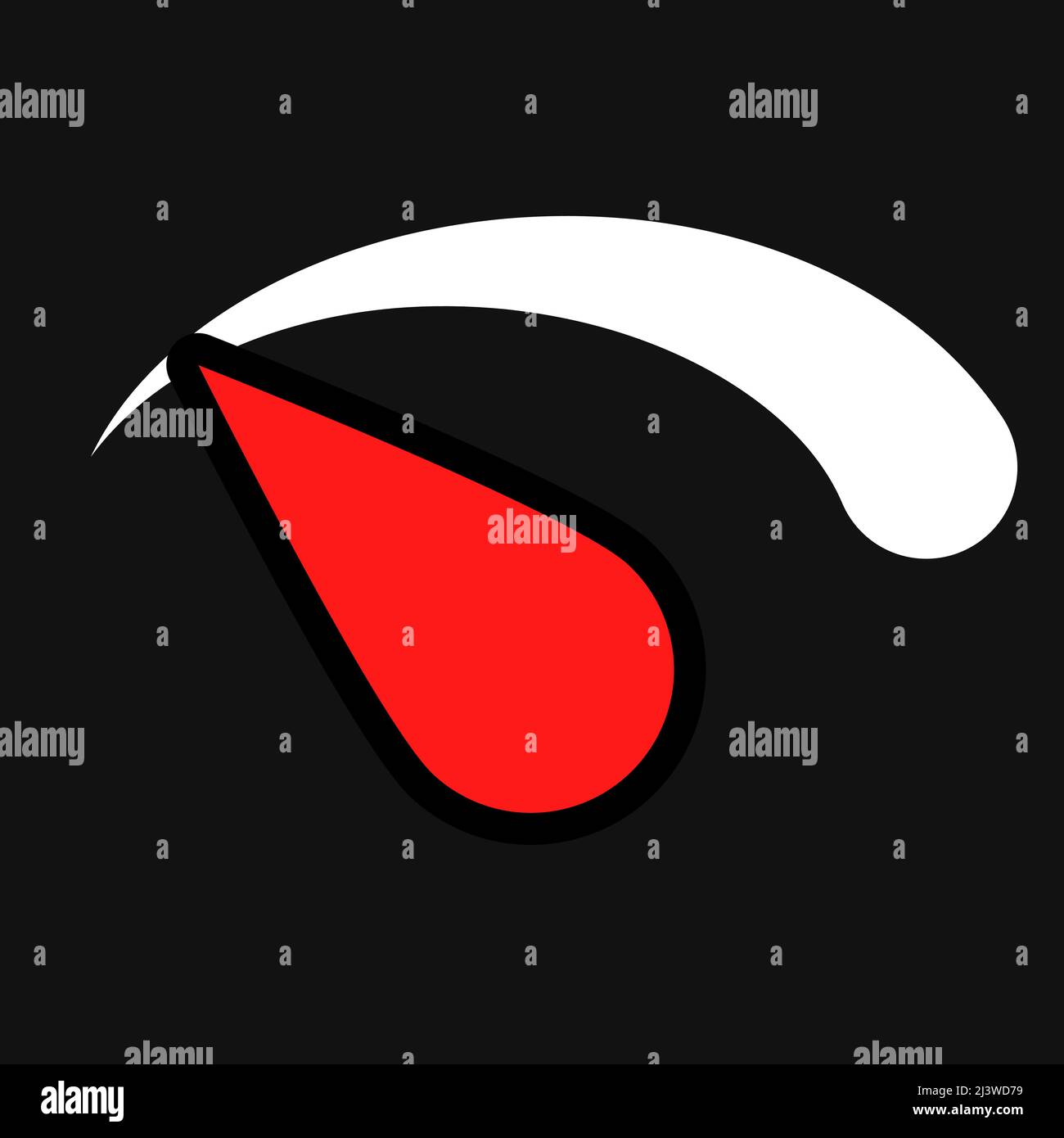 Gauge, meter, level indicator icon, symbol. Stock vector illustration ...