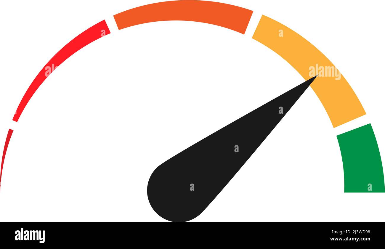 Gauge, meter, level indicator icon, symbol. Stock vector illustration ...