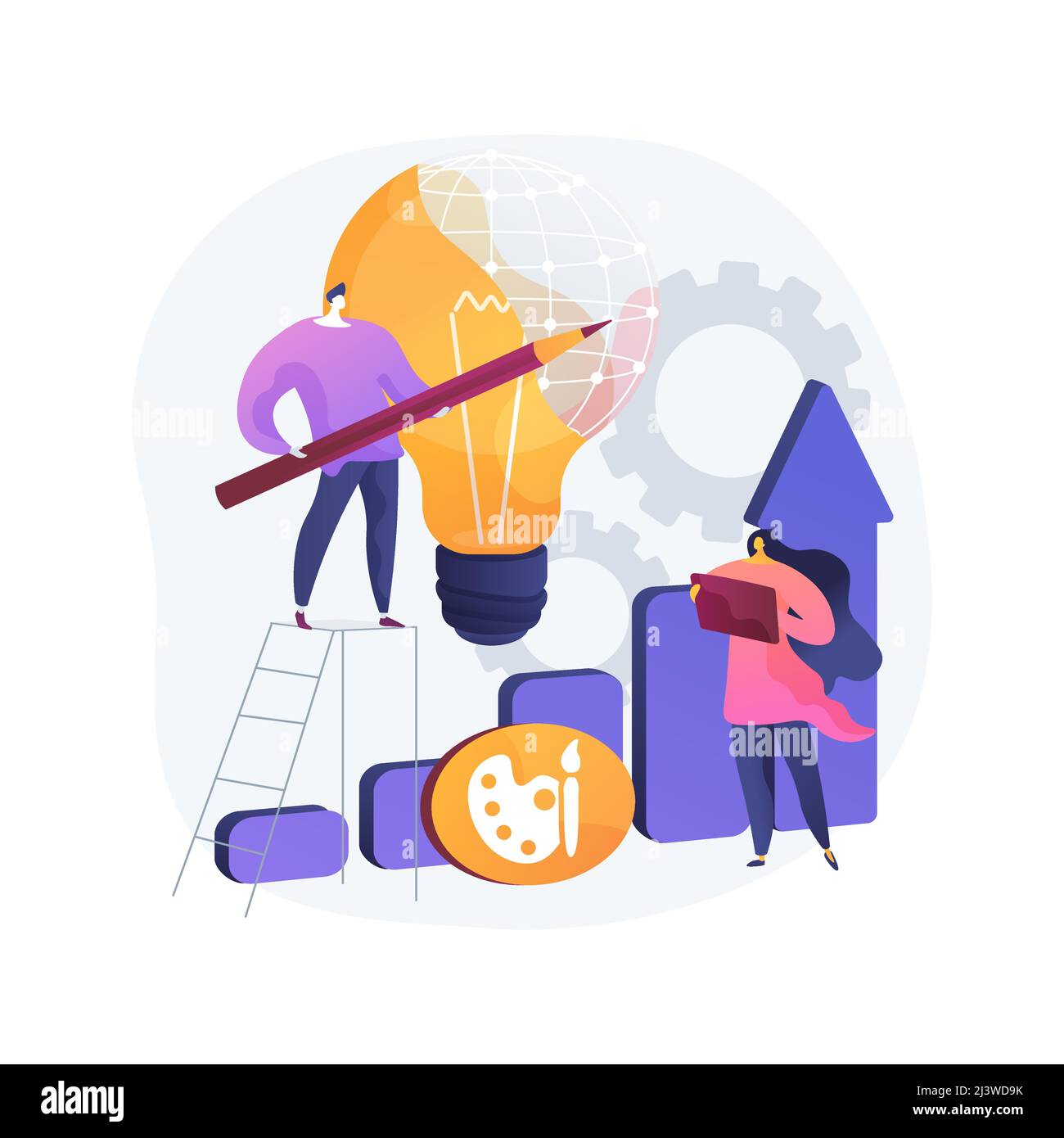 Design strategy abstract concept vector illustration. Design plan ...