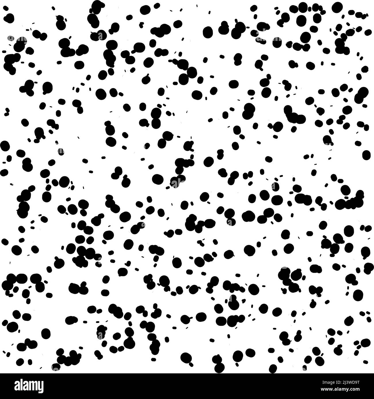 Random dots, circles pattern. Polka dots, pointillist, stippling ...